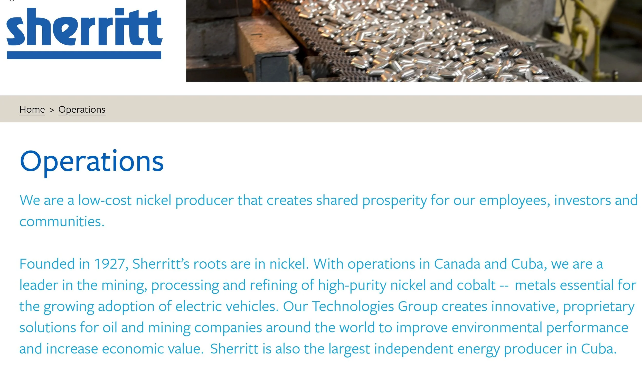 Government Of Cuba Revenues, Shareholders In Canada's Sherritt ...