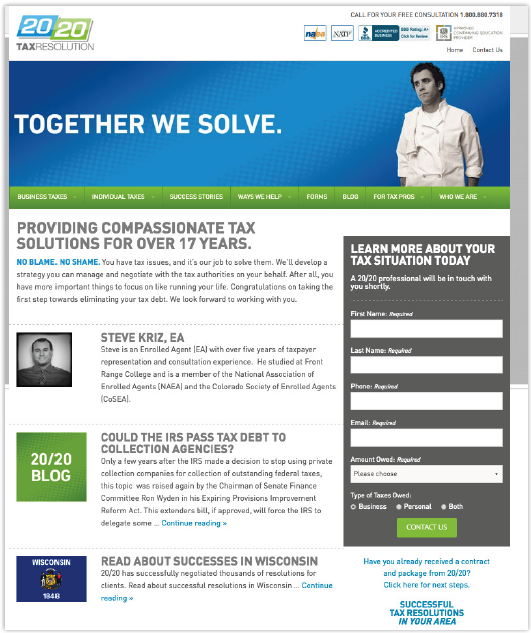 20/20 Tax Resolution — Ad-Lip, Ink.