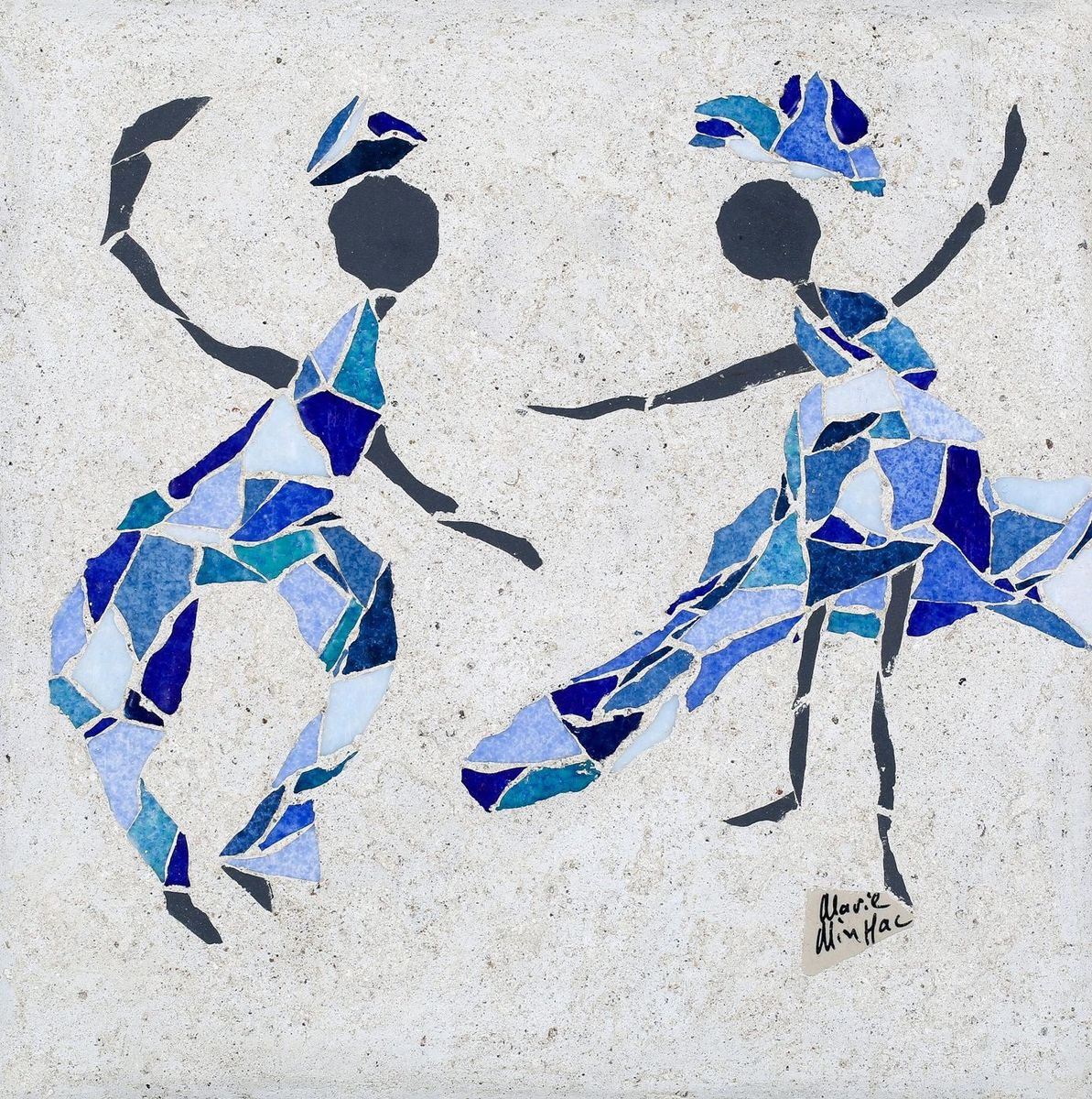 Créations mosaique "Morceaux de danse et musique" par Marie Minhac