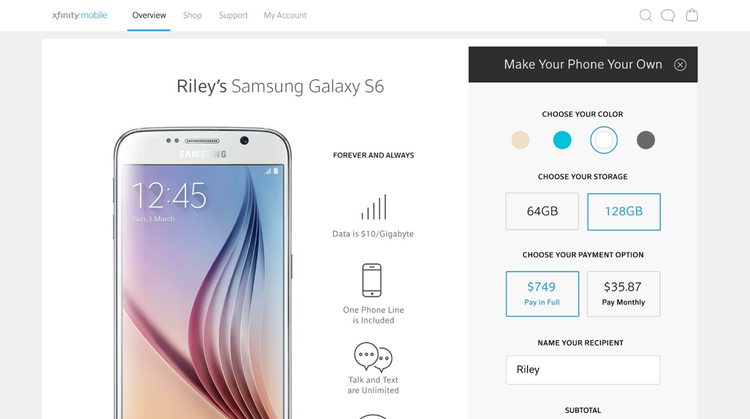 Xfinity Mobile — STUDIO CHOW