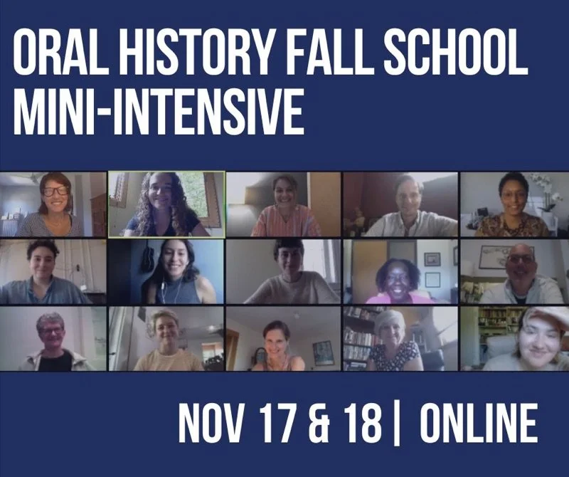 Workshops — Oral History Summer School