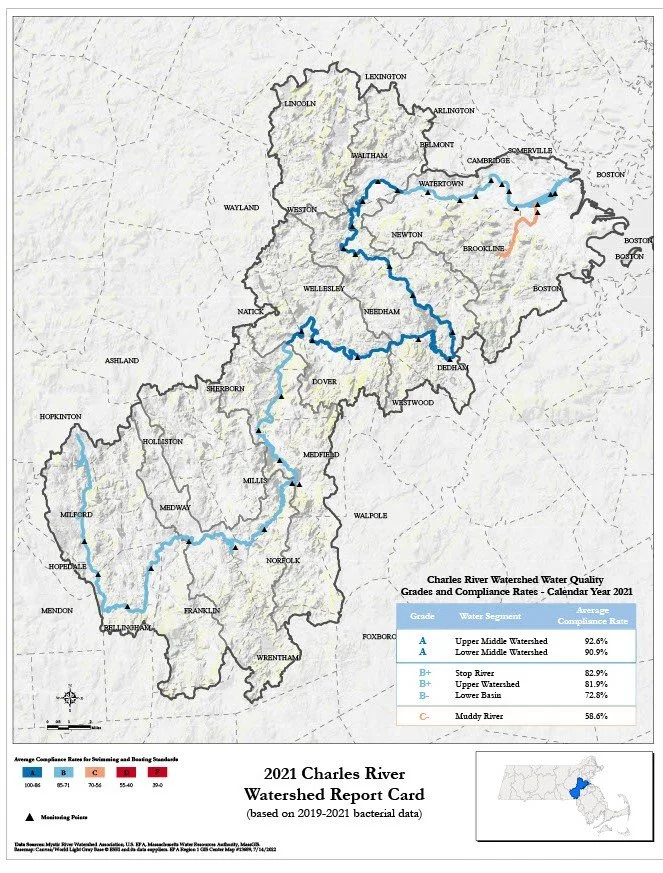 Boston River Report Cards Reveal Grades Ranging from A to F — Mystic ...