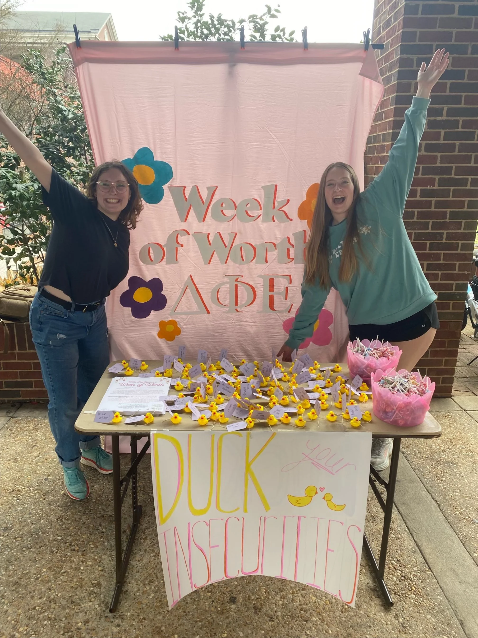 Delta Phi Epsilon Hand Sign