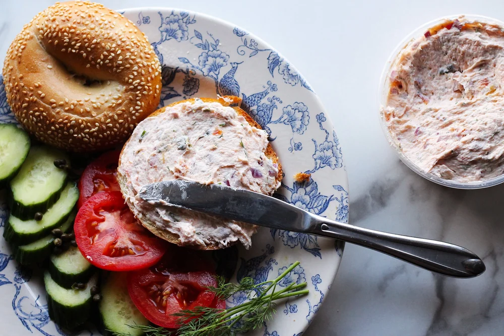 smoked salmon schmear — #dinneratmidnite