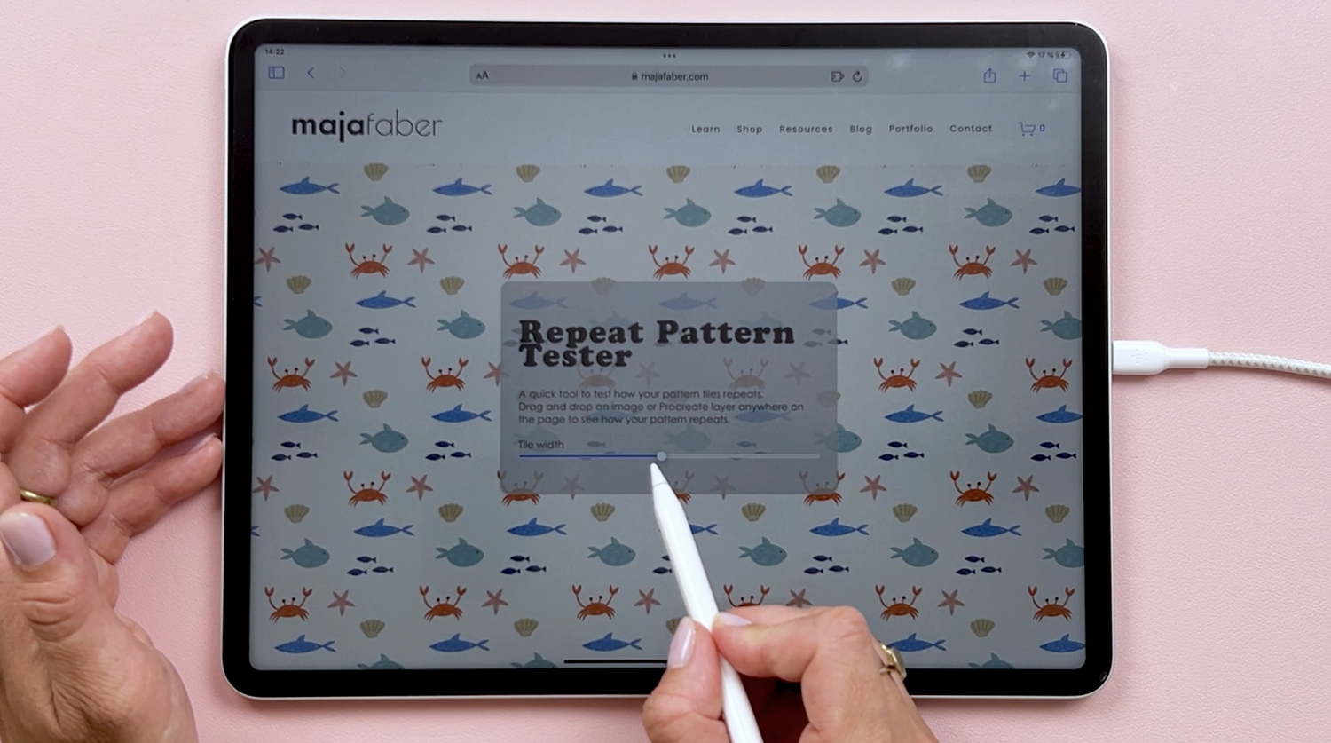 How to Create a Sketched Sea Creatures Pattern in Procreate