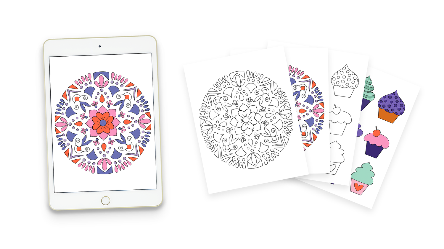 How to use my free coloring pages - Printables & Procreate Templates