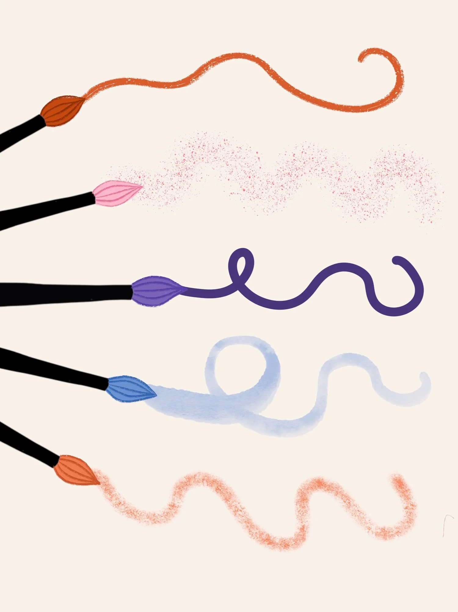 Freebie - 5 Premium Procreate Brushes