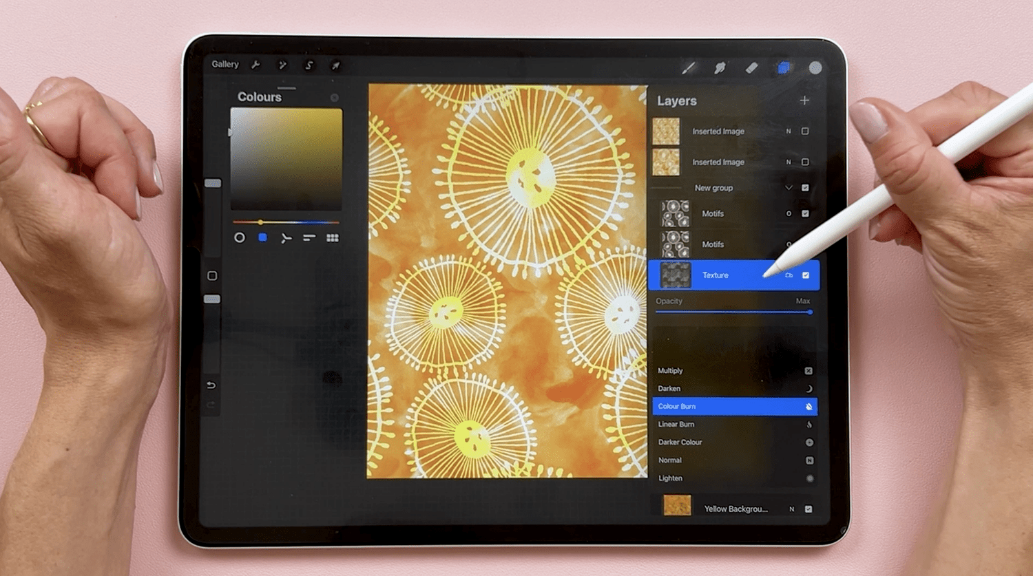 How to Create a Tie Dye Batik Pattern in Procreate