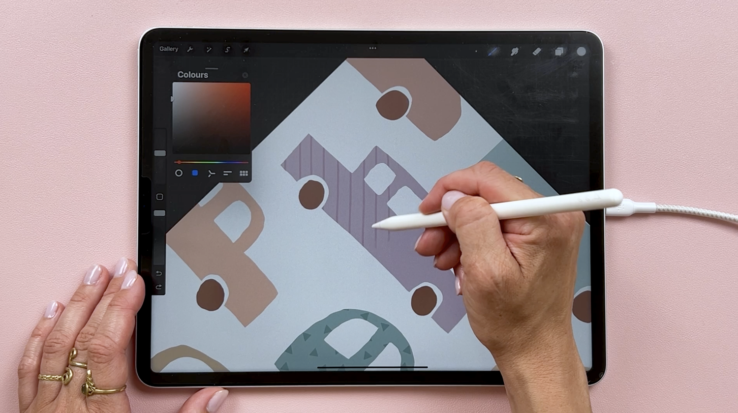 Create a chunky car pattern in Procreate