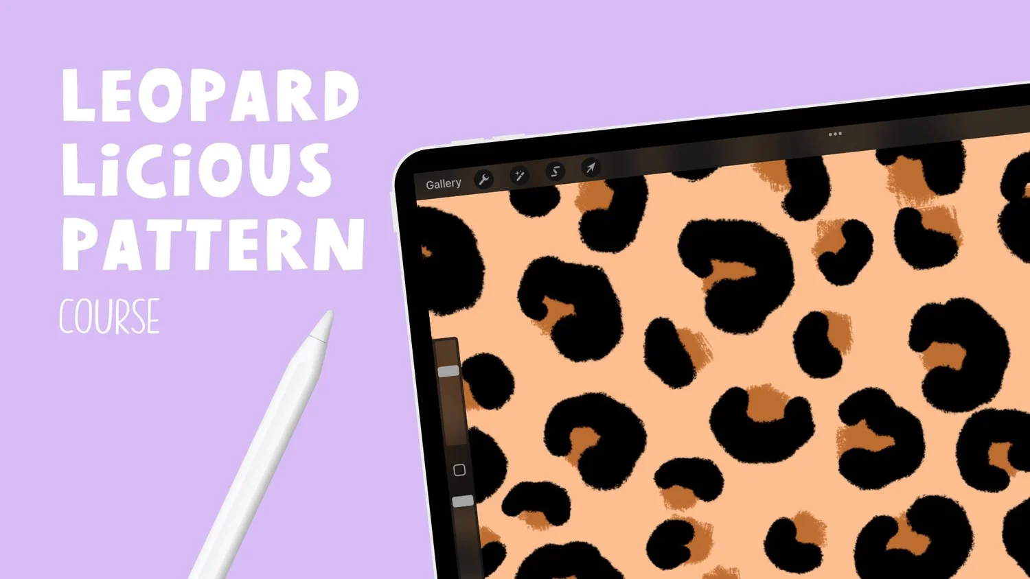 Learn how to create leopard animal print patterns in Procreate