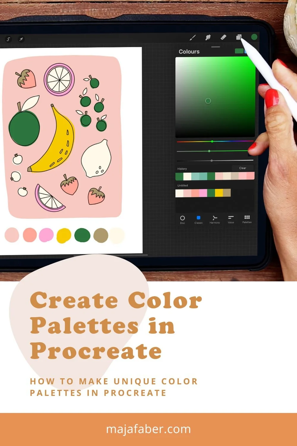 Color Inspiration for Digital Illustration: Color Palettes in Procreate