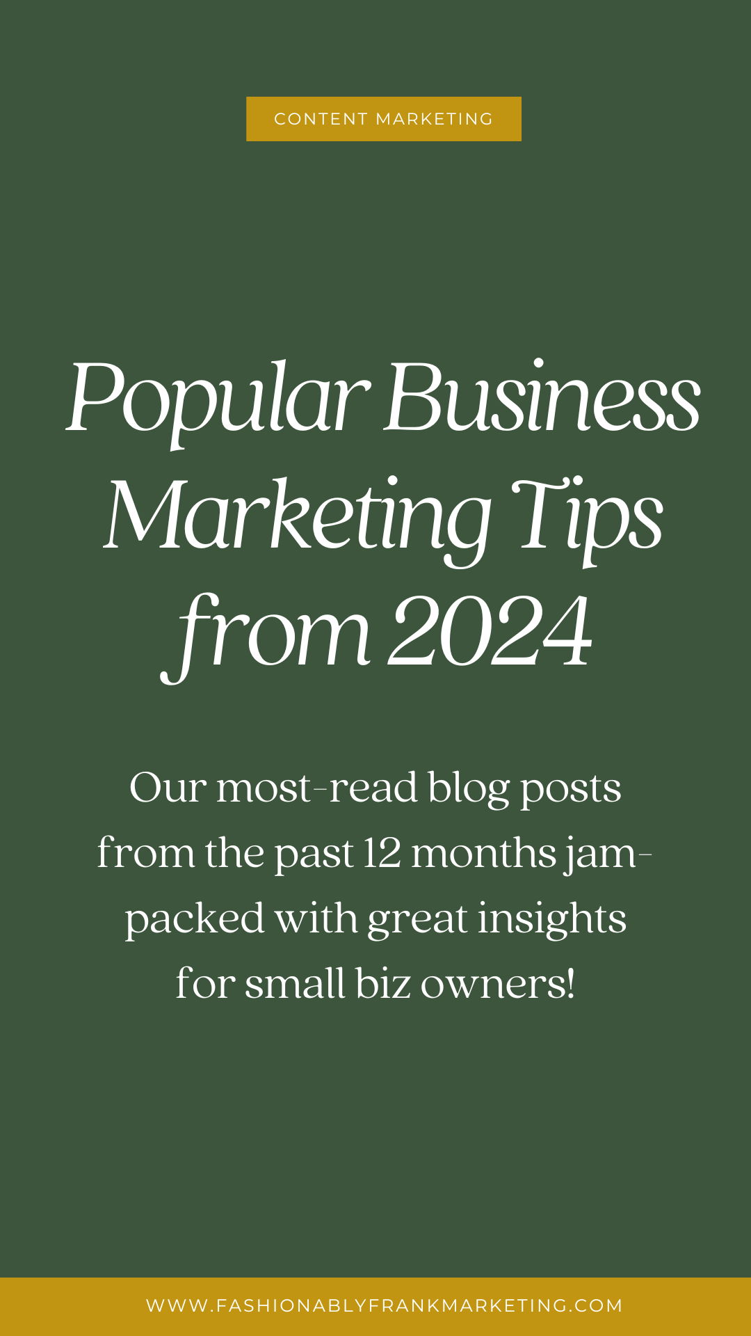 Popular Business Marketing Tips From 2024 - Our Most Read Blog Posts ...