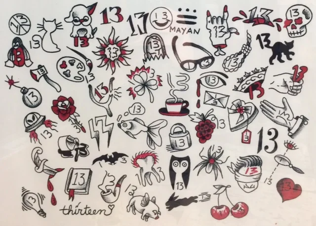 Halloween Friday The 13th Flash Tattoos - Music Tattoo Ideas