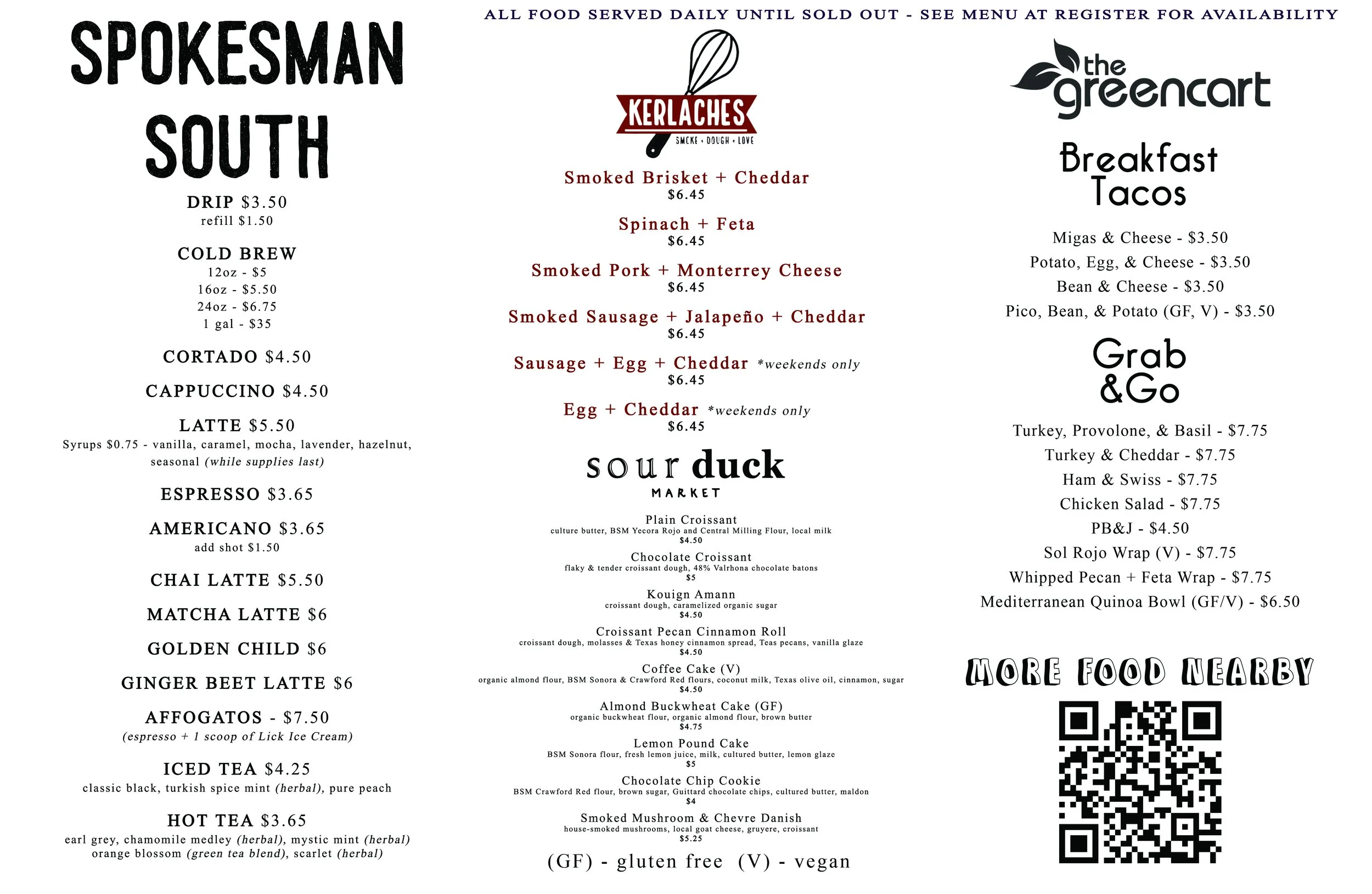 Spokesman Coffee - SOUTHMENU