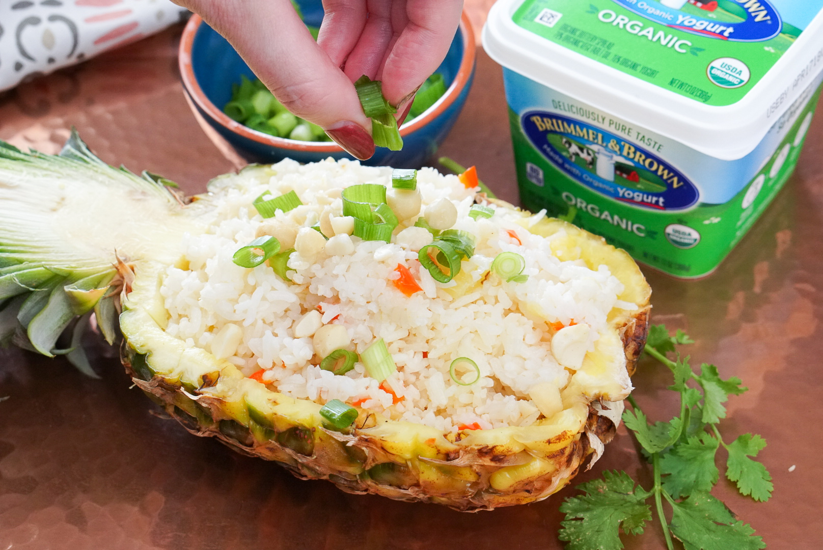 Tropical Rice in a Pineapple Bowl | Couple in the Kitchen