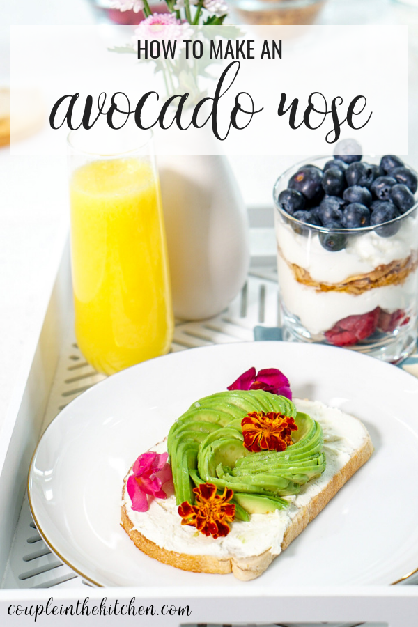 how to make an avocado rose