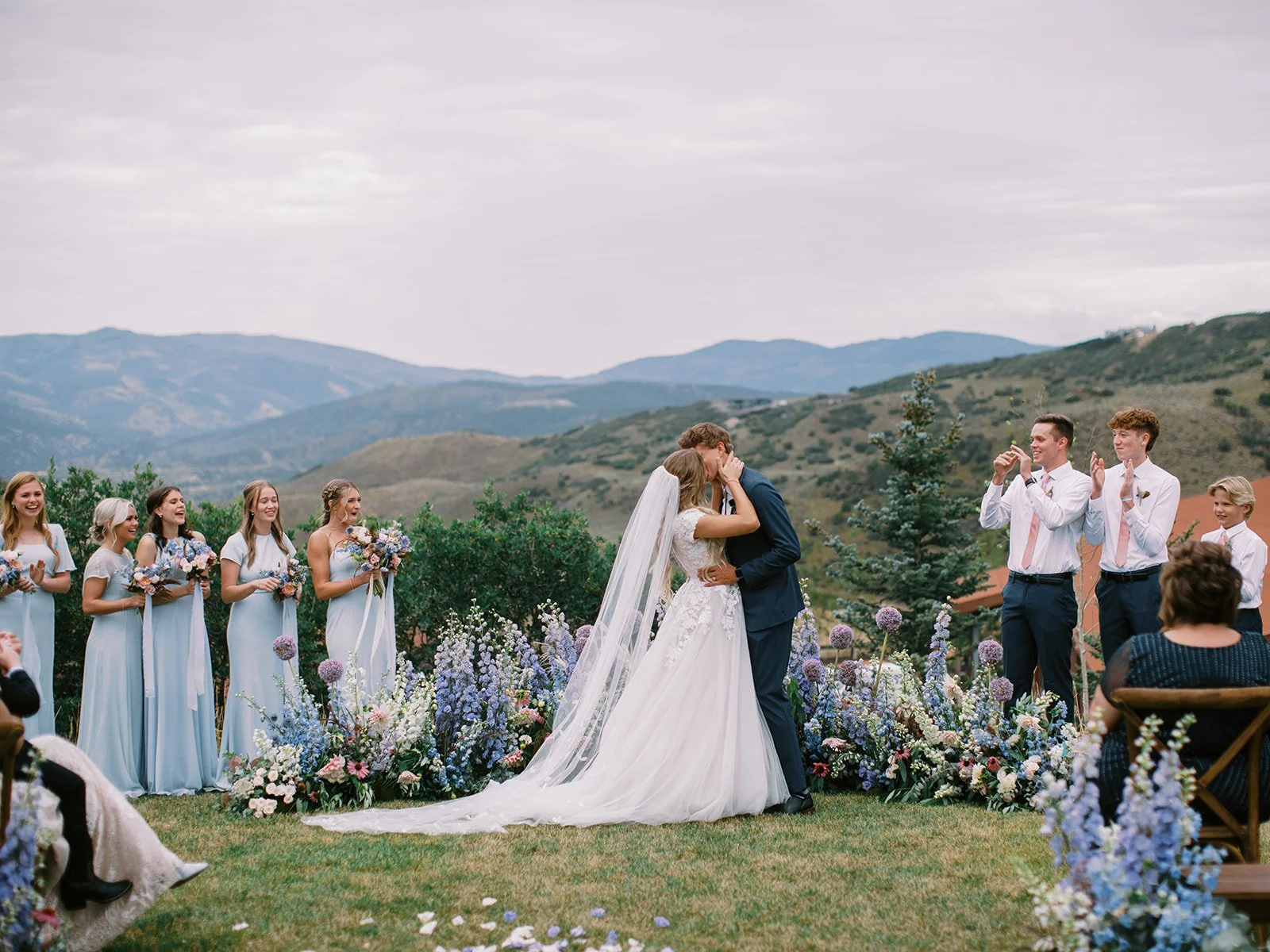 Enchanting Summer Wedding at Blue Sky Ranch with Magical Lights | Katie ...