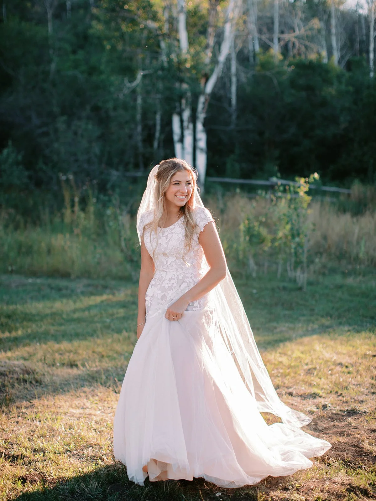 Enchanting Summer Wedding at Blue Sky Ranch with Magical Lights | Katie ...