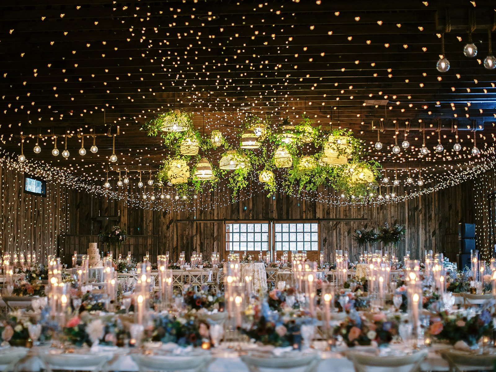 Enchanting Summer Wedding at Blue Sky Ranch with Magical Lights | Katie ...