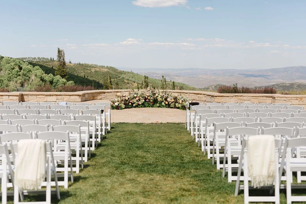 Summer Mountain Wedding at Montage Deer Valley | Outdoor Ceremony ...