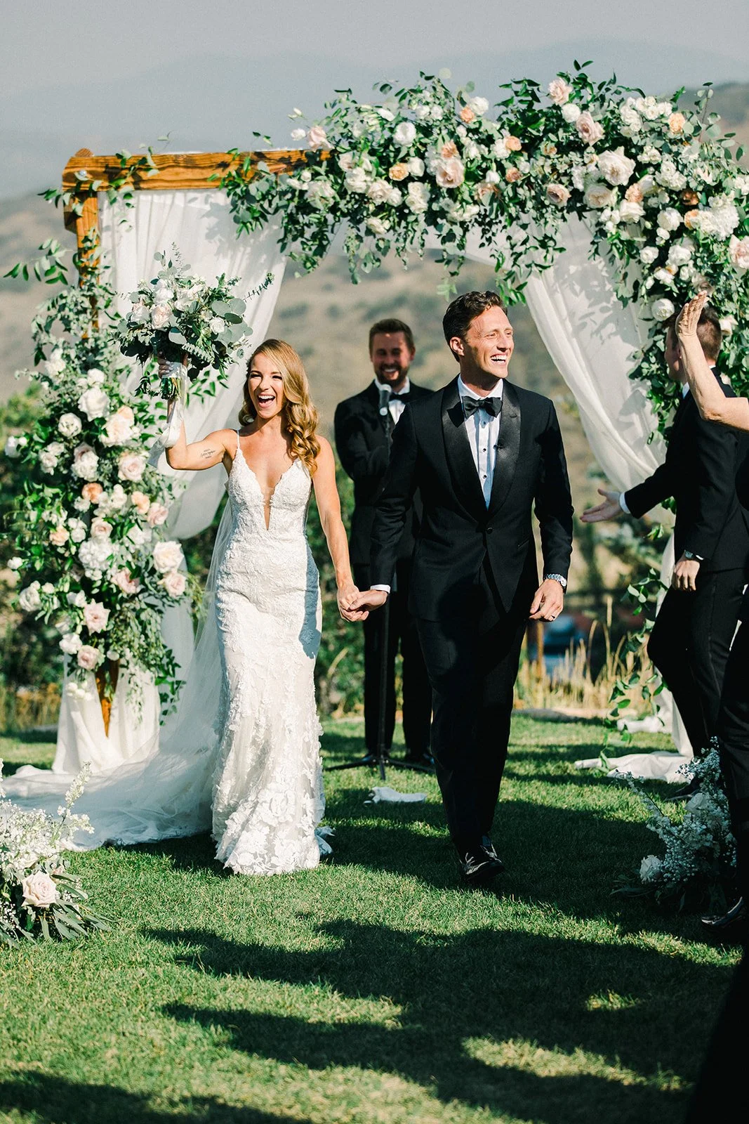 Elegant White and Green Wedding at Blue Sky Ranch | Michelle Leo Events