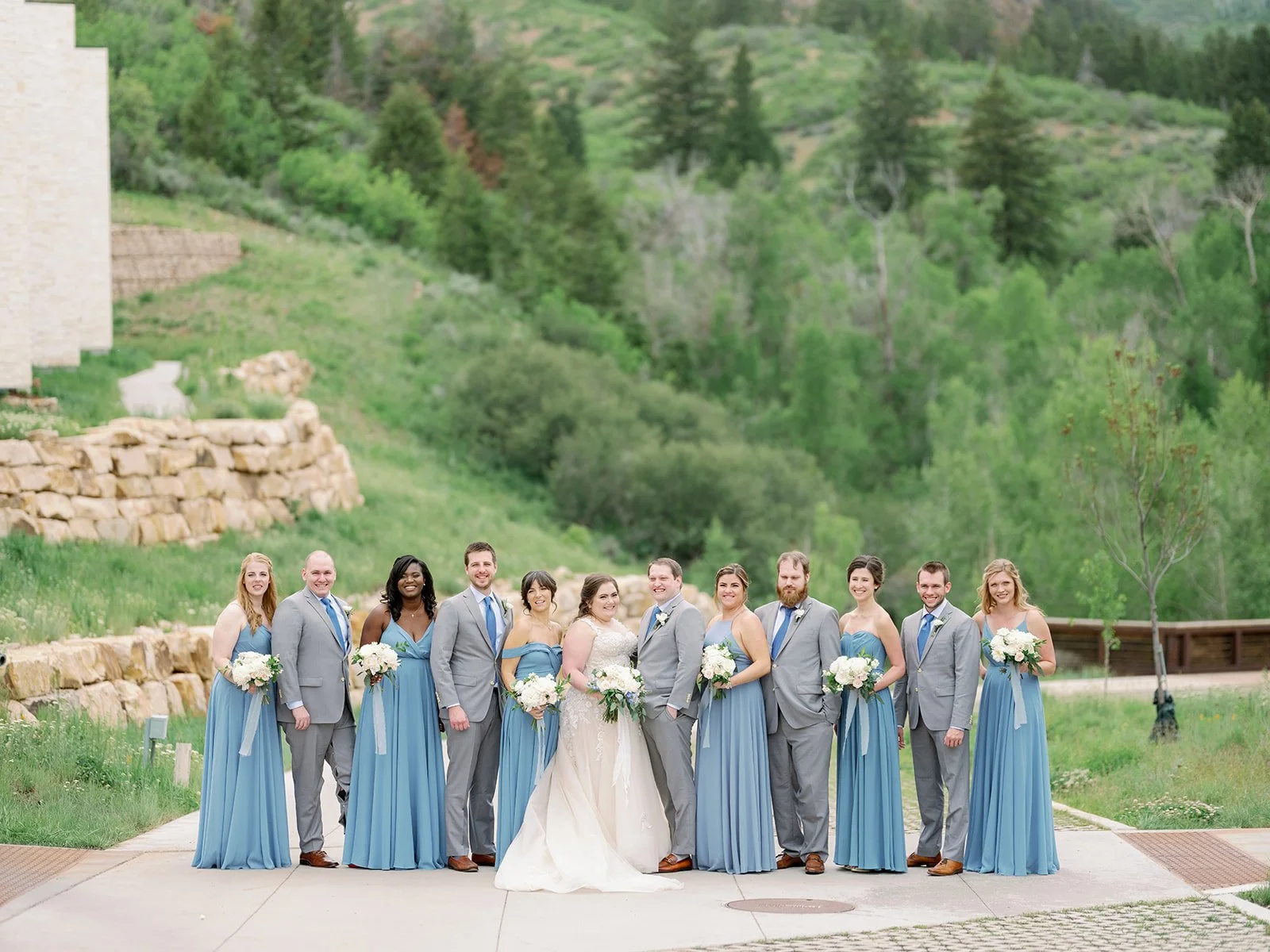 Timeless Blue and White Summer Wedding at Blue Sky Ranch | Sarah & Kevin