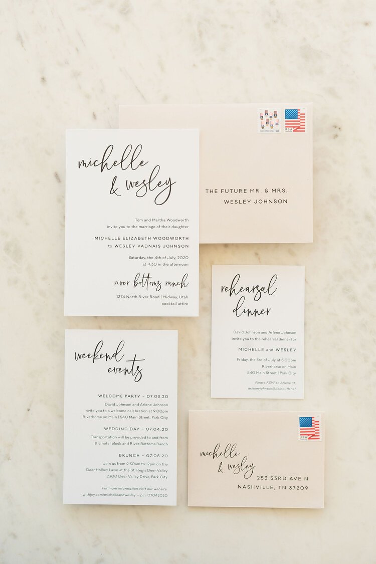 Wedding Invitations: Design, Wording, and Timing Tips | Michelle Leo Events