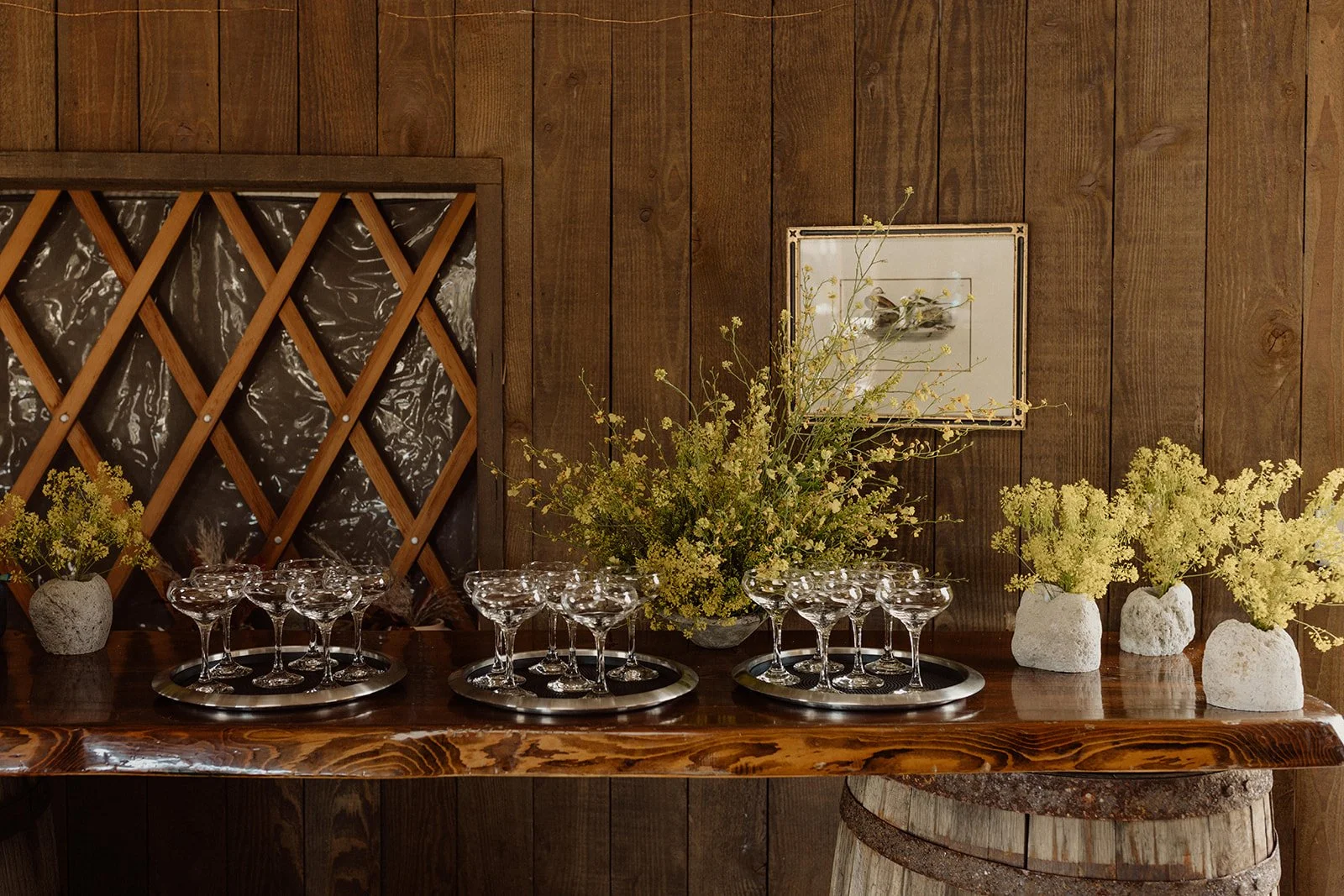 Modern Organic Welcome Dinner at the Yurt at The Lodge at Blue Sky ...