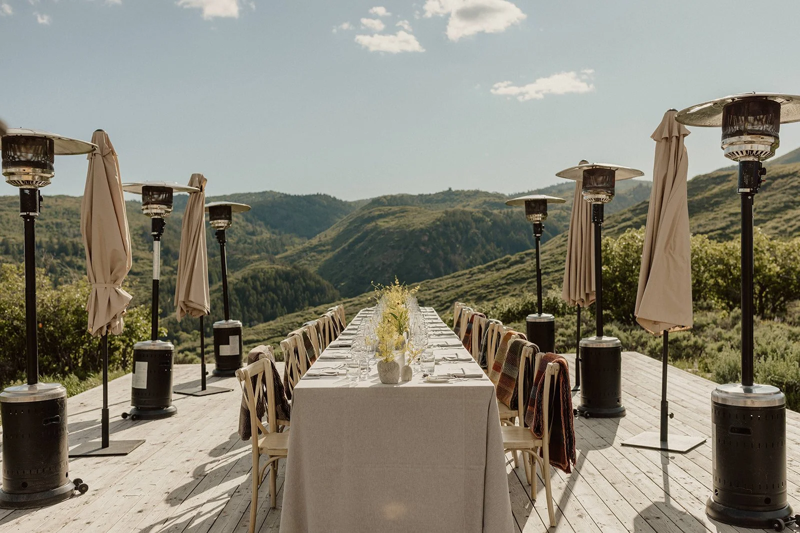 Modern Organic Welcome Dinner at the Yurt at The Lodge at Blue Sky ...