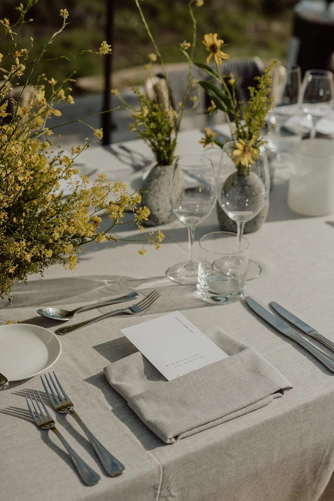 Modern Organic Welcome Dinner at the Yurt at The Lodge at Blue Sky ...