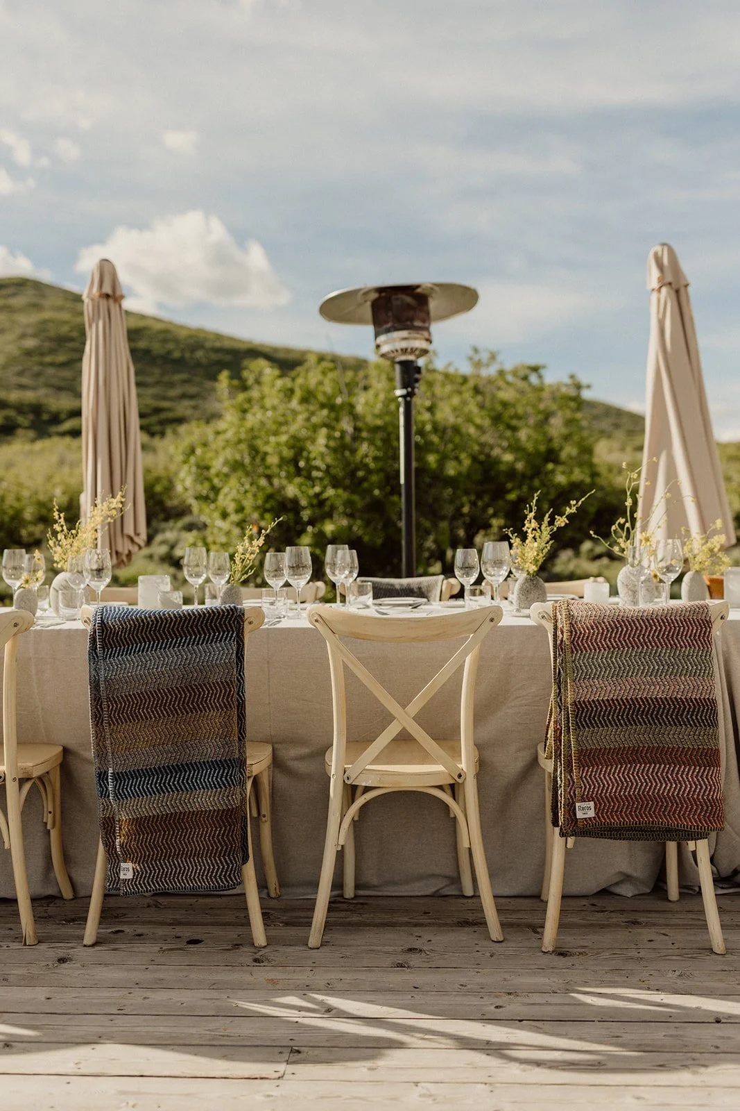 Modern Organic Welcome Dinner at the Yurt at The Lodge at Blue Sky ...