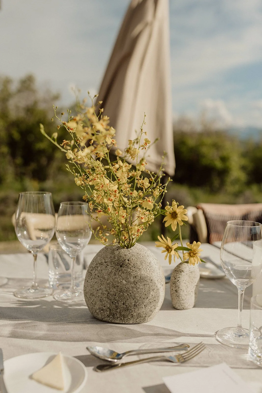 Modern Organic Welcome Dinner at the Yurt at The Lodge at Blue Sky ...