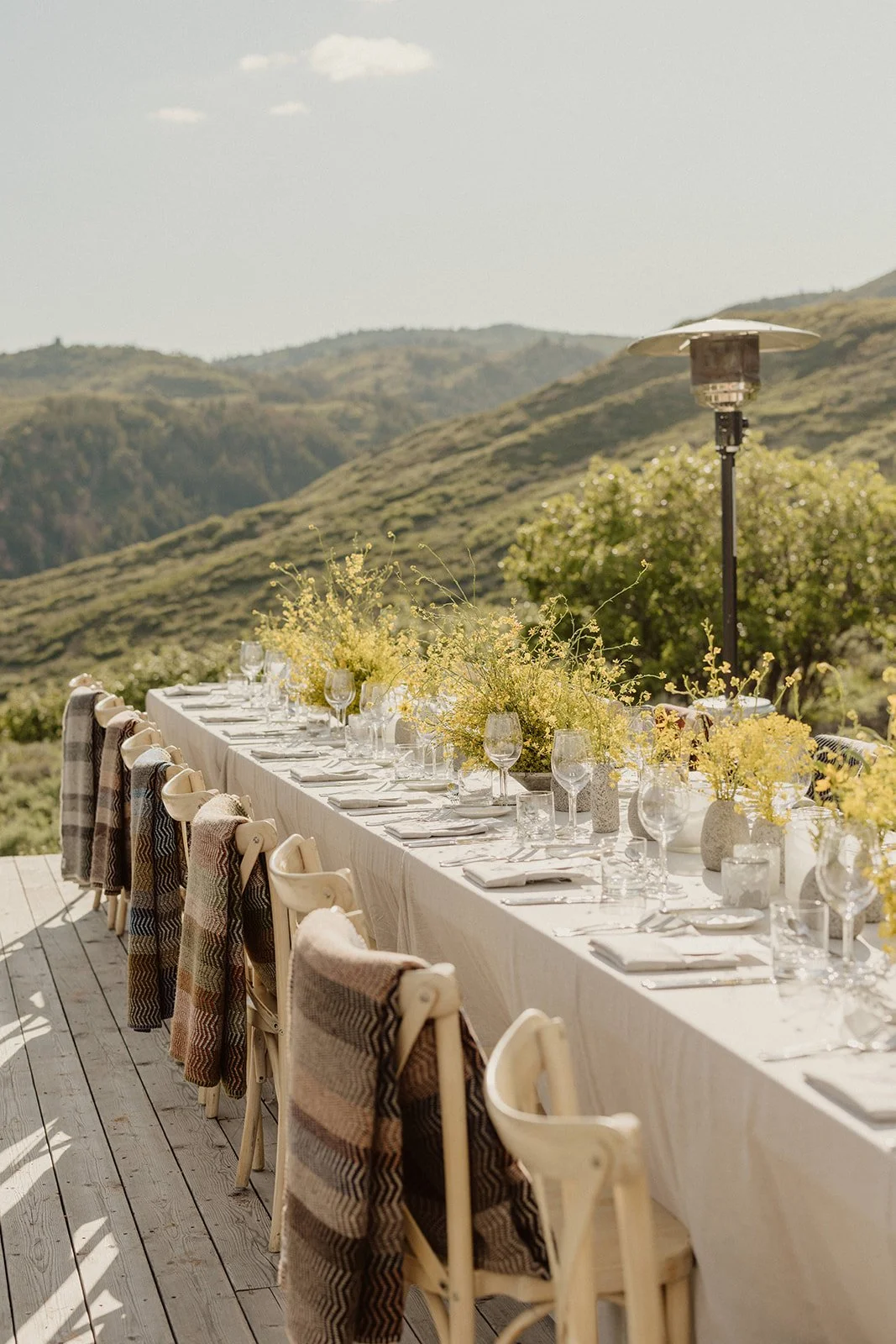 Modern Organic Welcome Dinner at the Yurt at The Lodge at Blue Sky ...