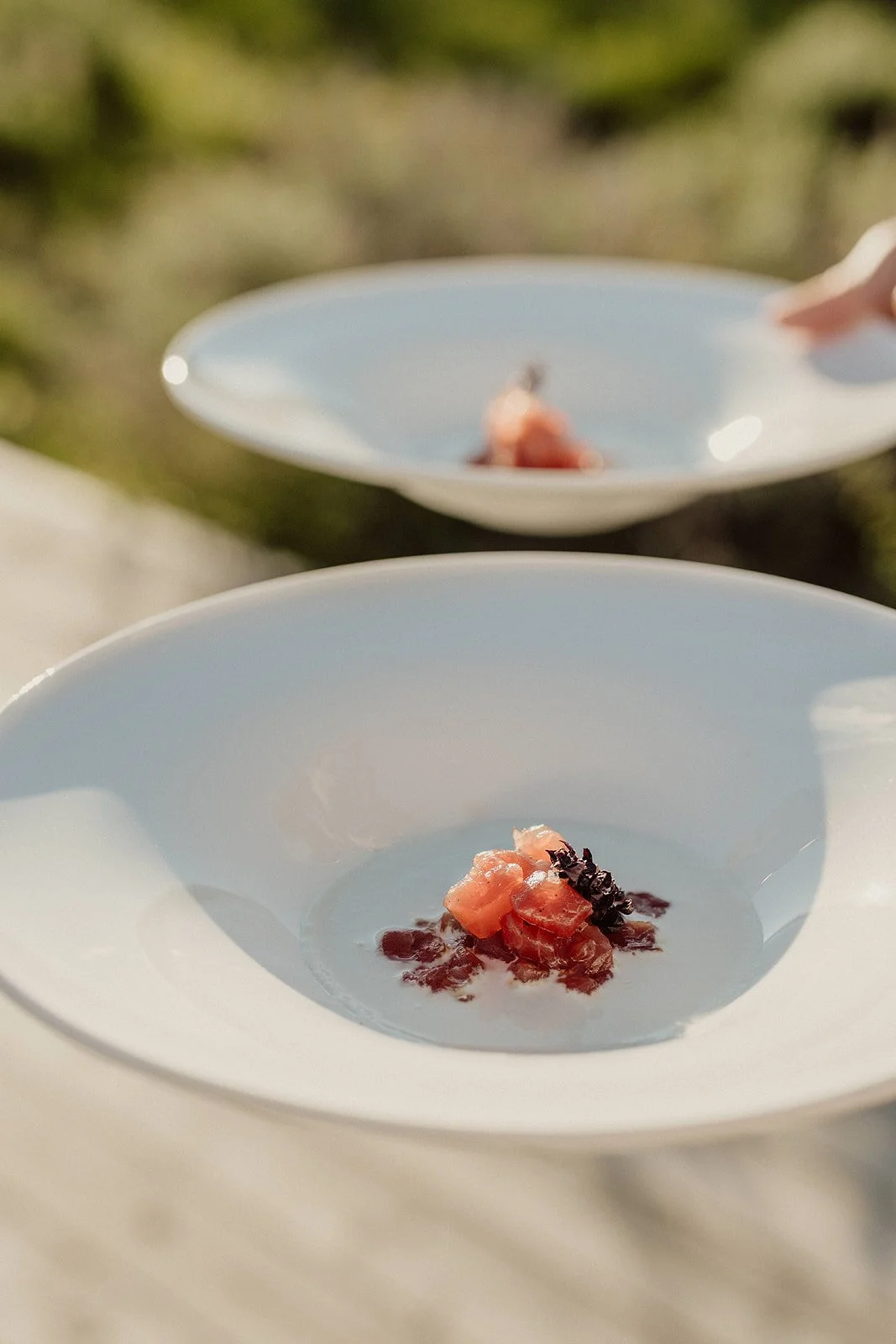 Modern Organic Welcome Dinner at the Yurt at The Lodge at Blue Sky ...
