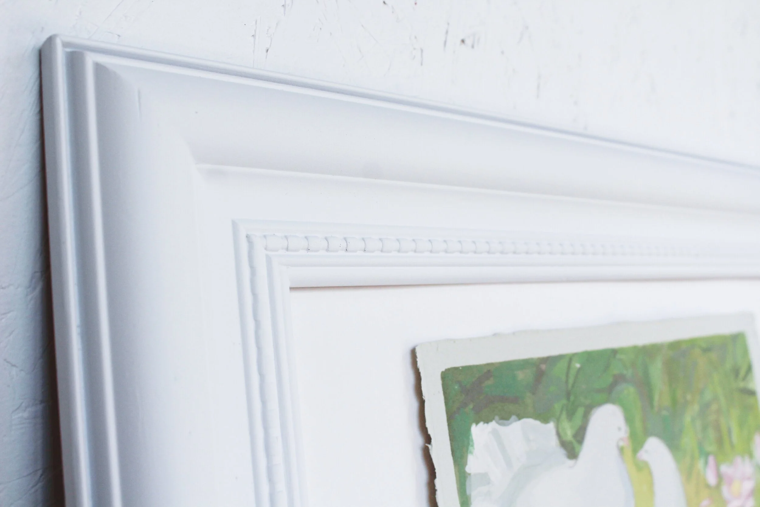 Framed Original White Dove Painting — Michelle Farro