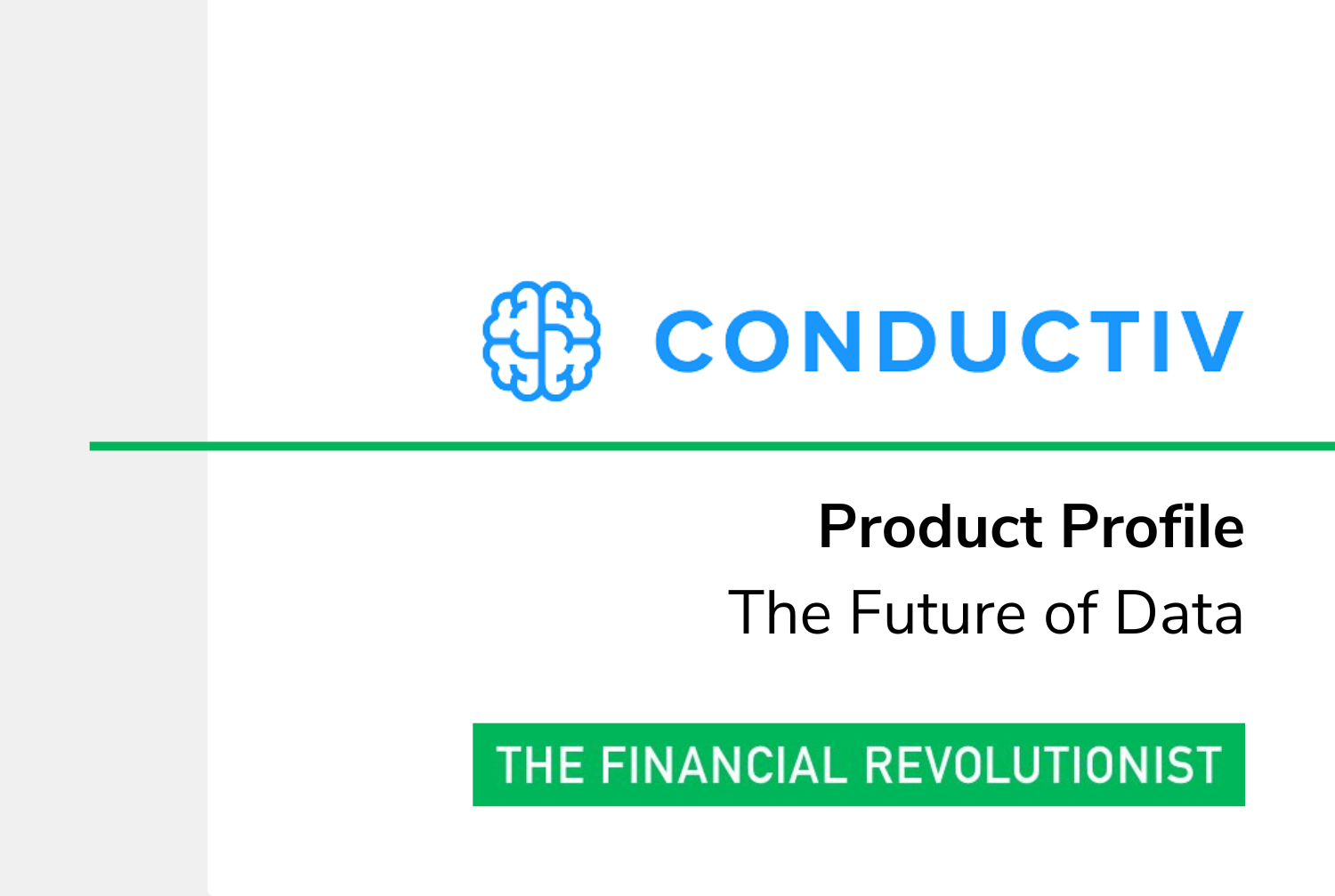 Lessons on alternative data and lending with Conductiv — The Financial ...