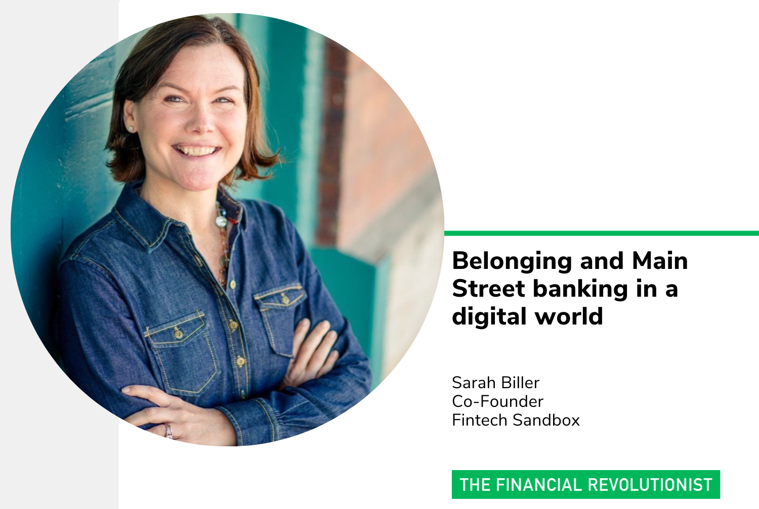 Belonging and Main Street banking in a digital world — The Financial ...
