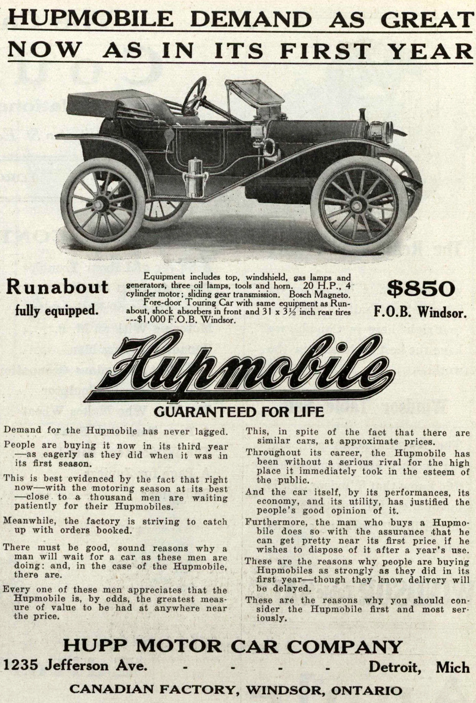 1910 Hupmobile — Canadian Automotive Museum