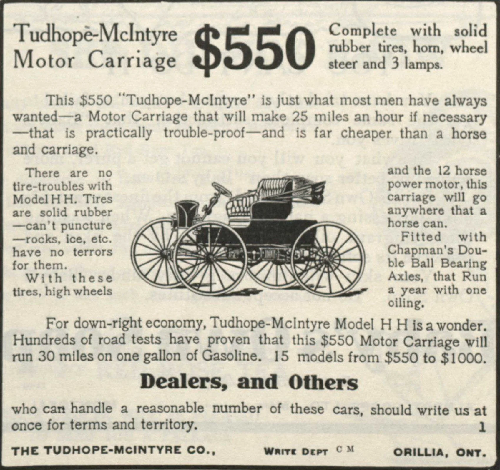 1909 Tudhope-McIntyre — Canadian Automotive Museum