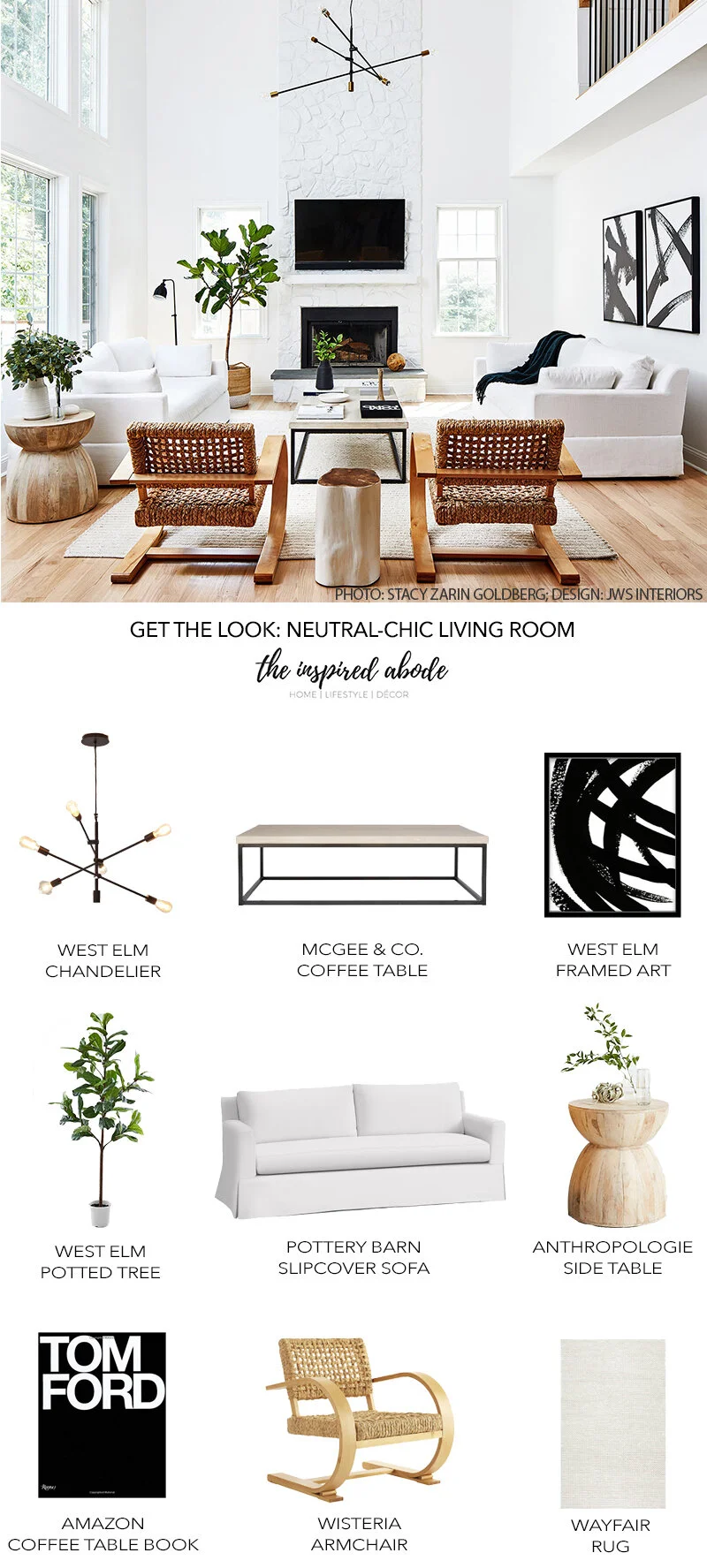 Get the Look: Neutral-Chic Living Room — The Inspired Abode