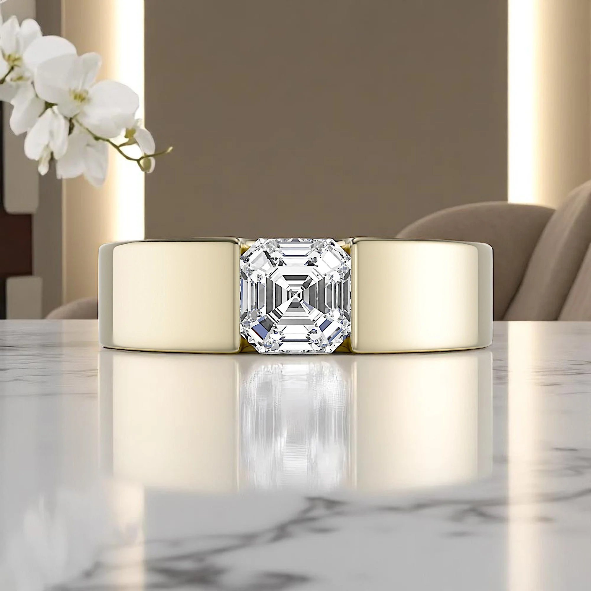 Supernova S Diamond Ring in Yellow Gold — RHYS JAMES®