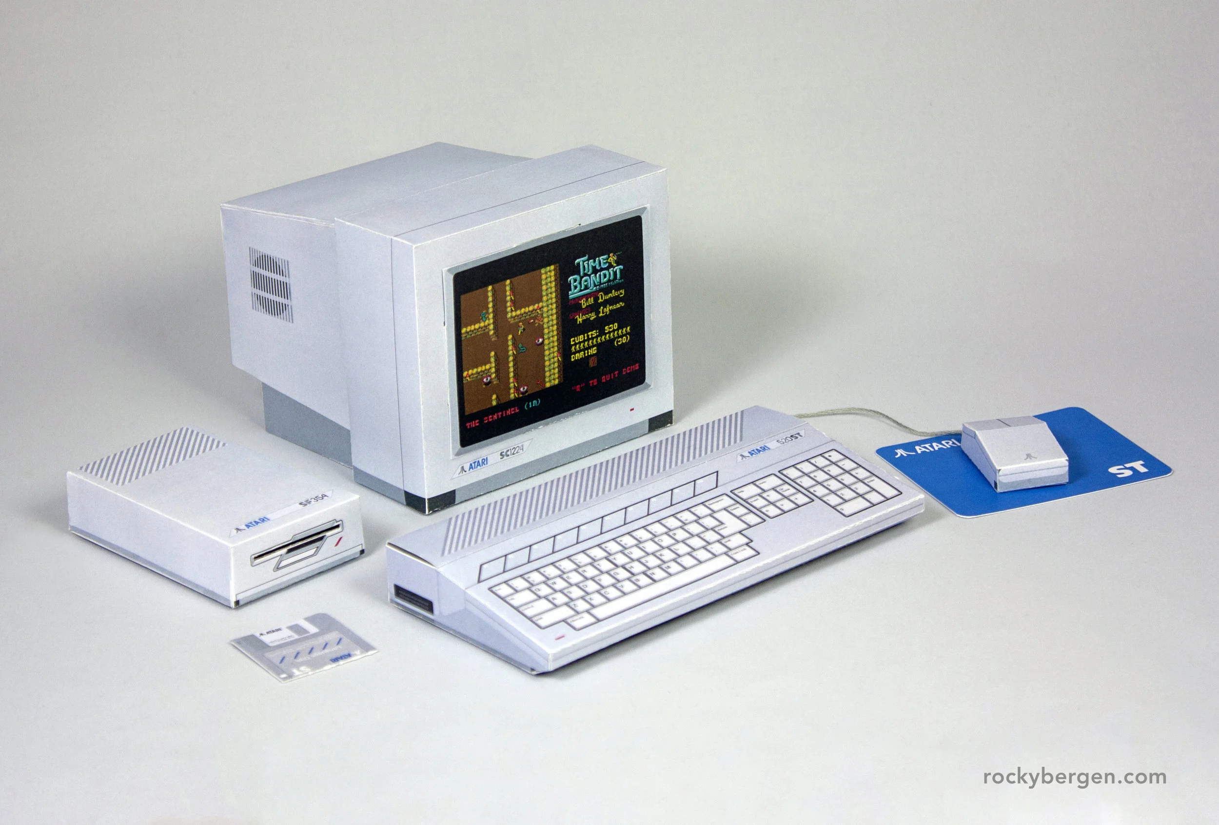 Atari 520 ST - Papercraft Design — Rocky Bergen