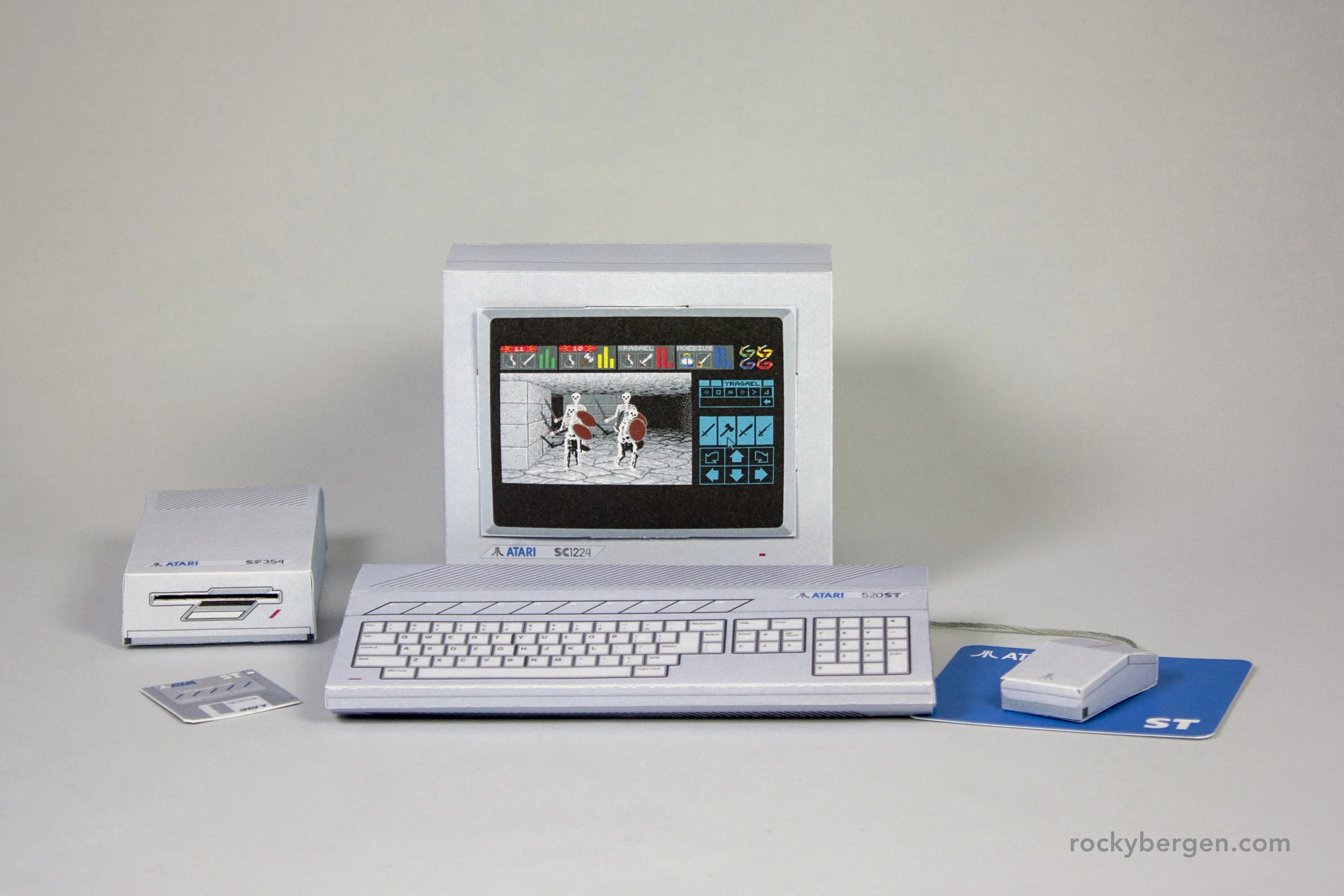 Atari 520 ST - Papercraft Design — Rocky Bergen