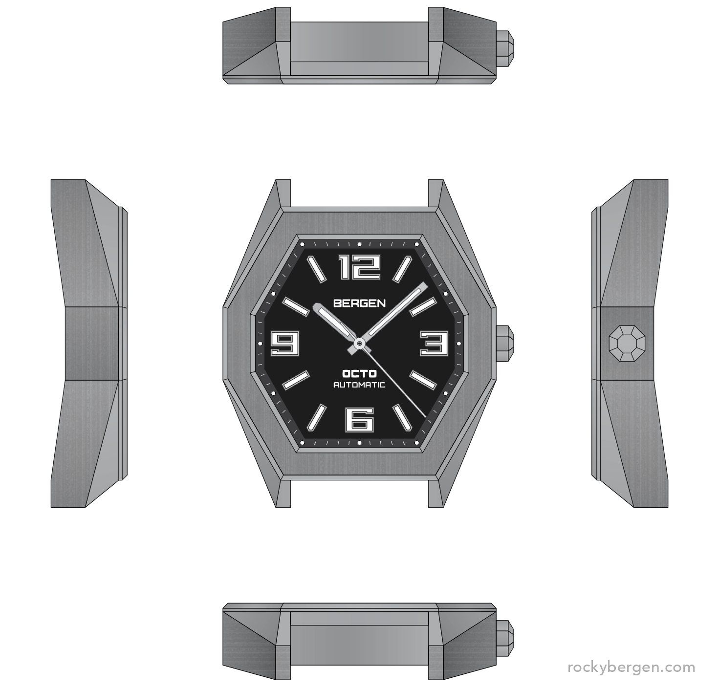 Bergen - New Vintage Chronograph Design — Rocky Bergen
