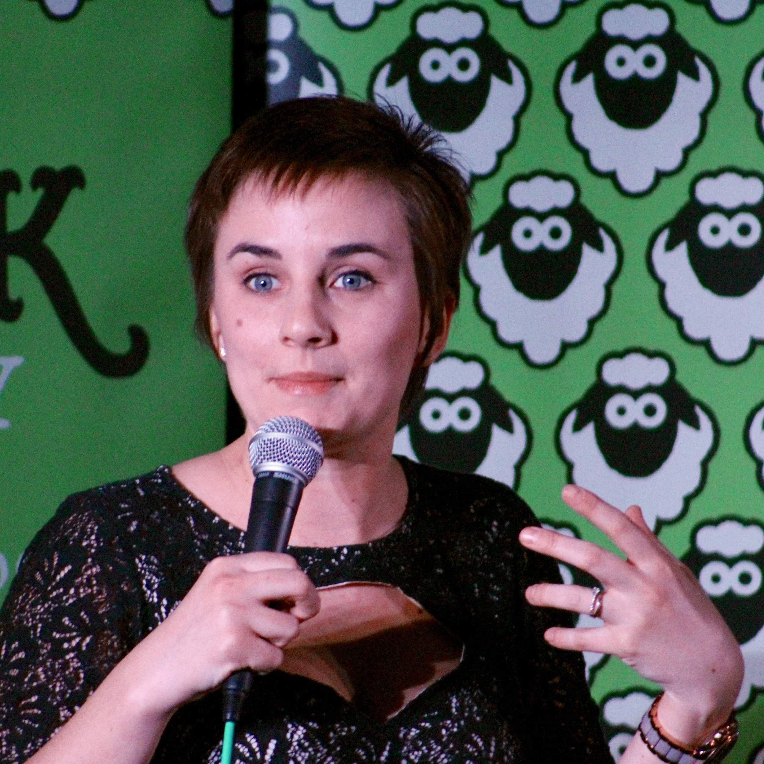 The lovely Laura Lexx shows them how it's done! — Flock Comedy
