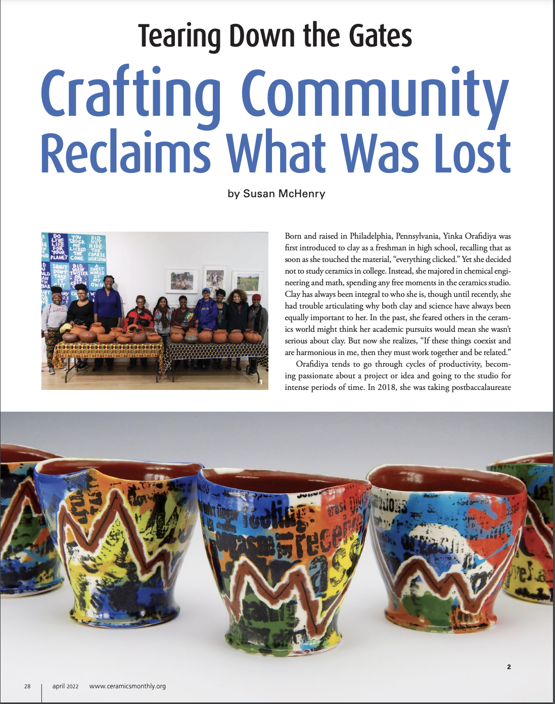 Ceramics Monthly Crafting Community — Susan Mchenry Ceramics