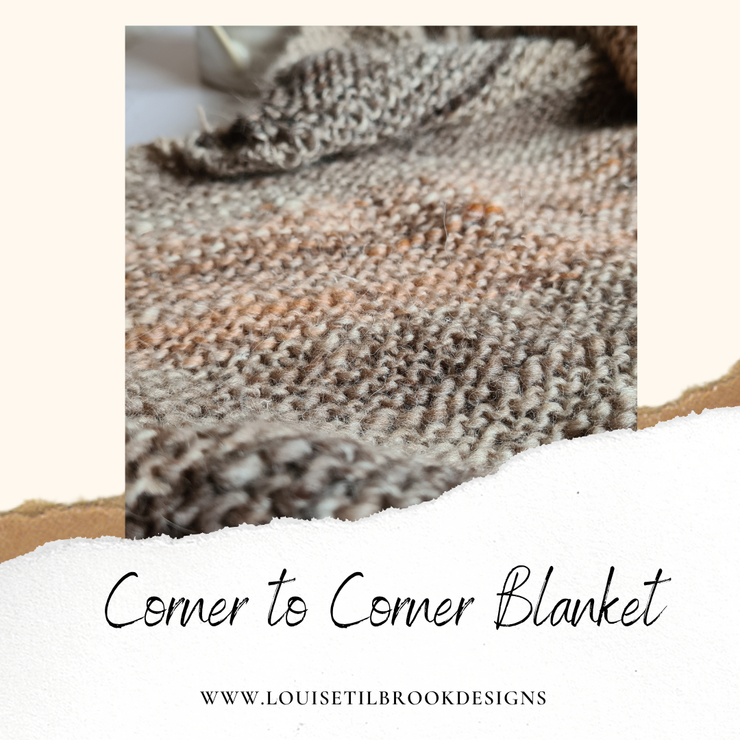 A corner to corner blanket: Free pattern — Louise Tilbrook Designs