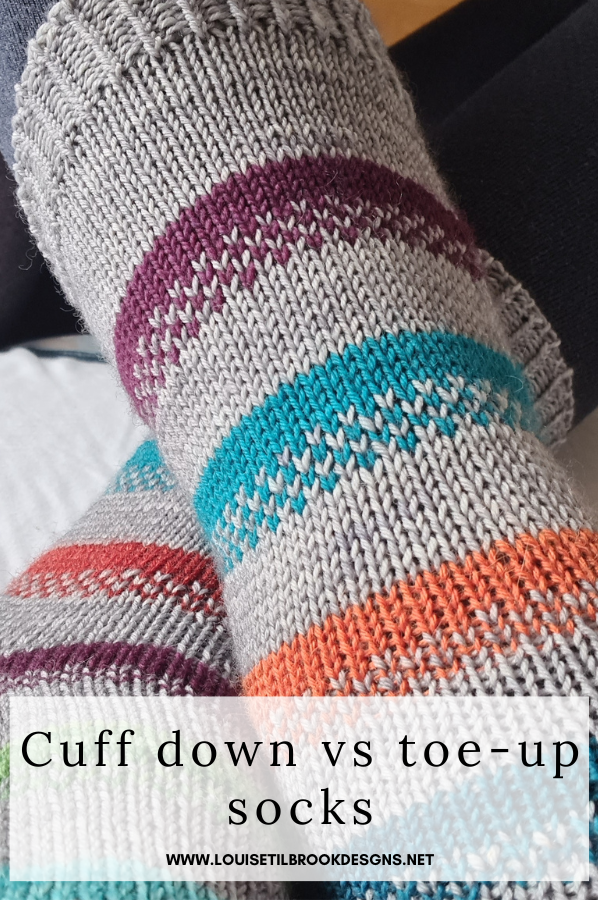 What is the best way to knit socks: Cuff down or toe-up — Louise ...