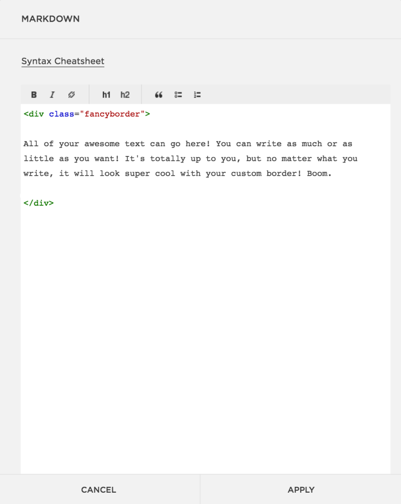 ADDING BORDERS AND BOXED TEXT IN SQUARESPACE — June Mango® Design | Go ...