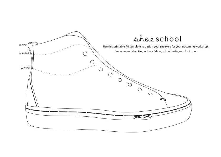 Sneaker Template Printable